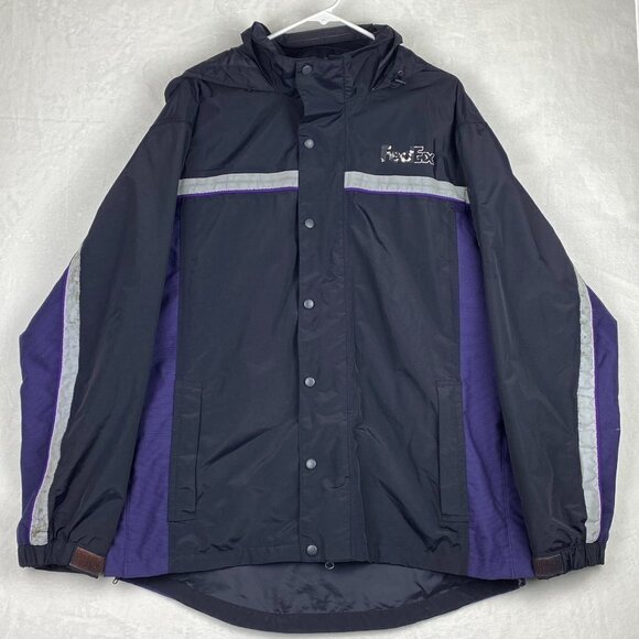 FedEx | Jackets & Coats | Fedex Stanherman Parka Jacket Mens Large Blue ...